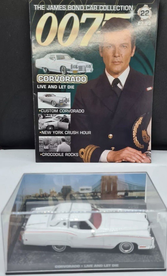 James Bond 007 Car Collection Cadillac Corvorado With Mag #22 Diecast 1 ...