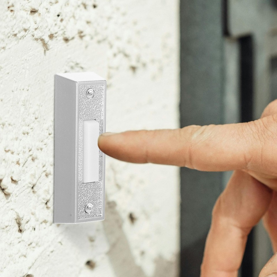 Wall Mounted Bell Lighted Doorbell Button Replacement Decorative Push ...