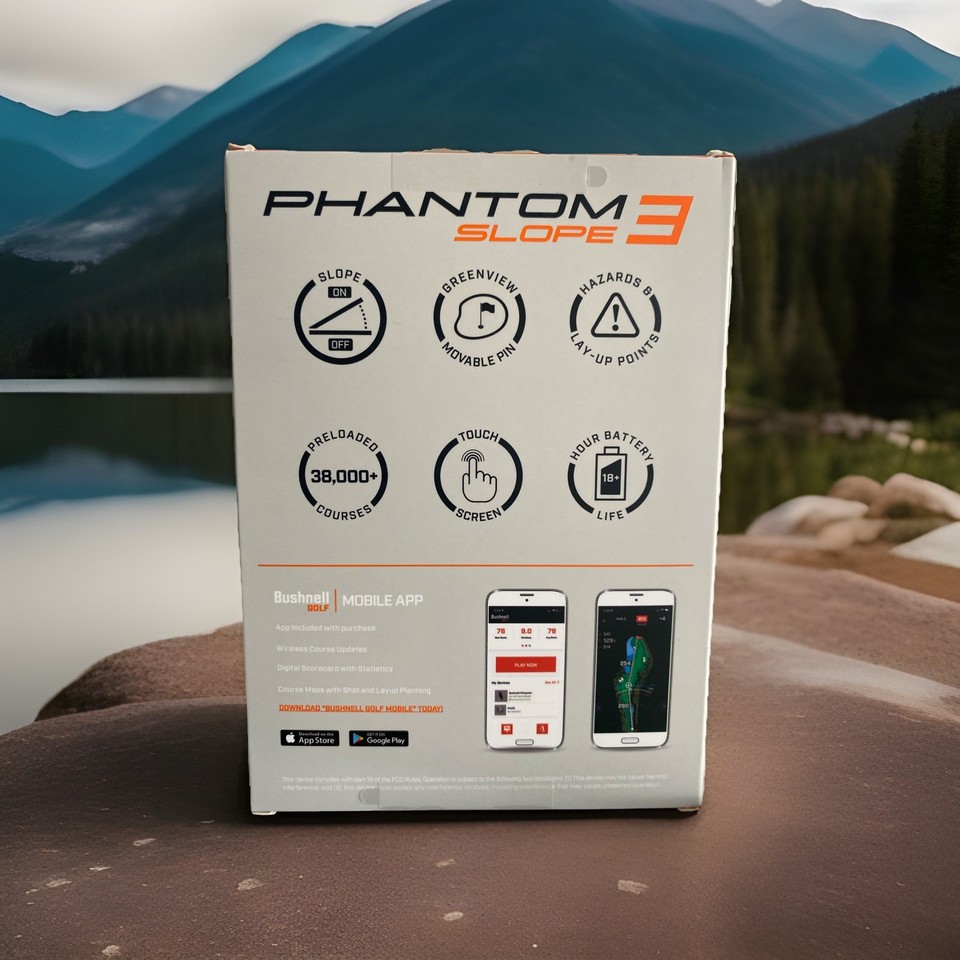 Bushnell Phantom 3 Touchscreen Handheld Golf GPS, BITE Mount, GreenView ...
