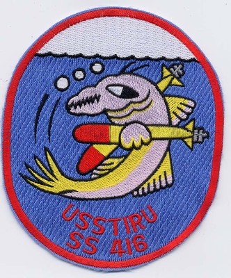 USS Tiru SS 416 - Fish/Torpedo BC Patch Cat No B597 | eBay