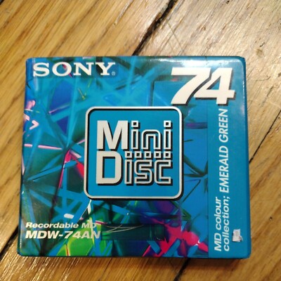 SONY MINI DISK RECORDABLE EMERALD GREEN MINI DISK | eBay