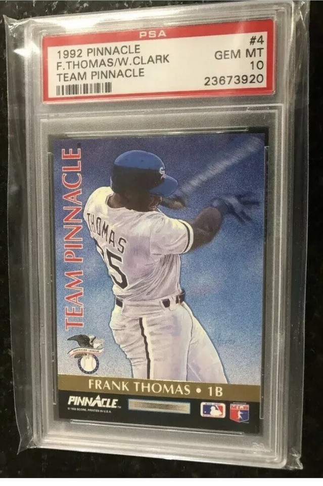 1992 Pinnacle Team Pinnacle Frank Thomas / Will Clark #4 PSA 10 ULTRA ...