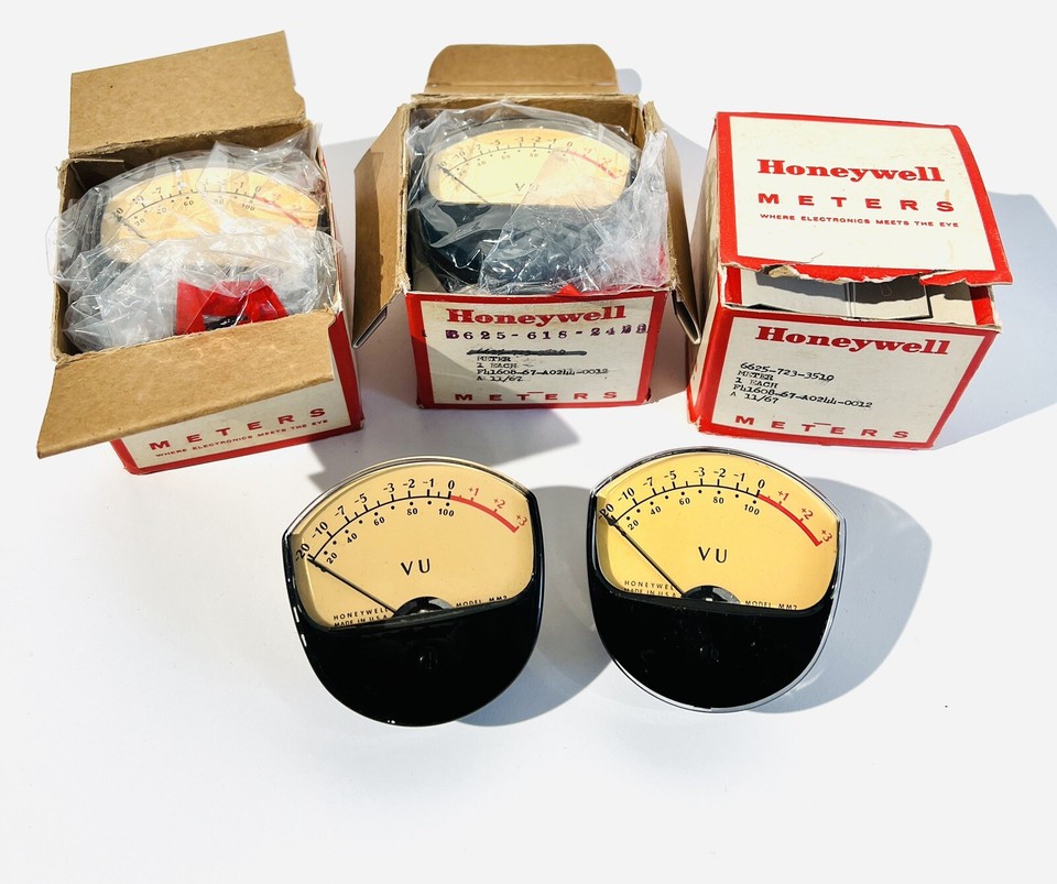 1 X NOS Honeywell VU meter for Altec 436C / EMI RS124 compressors and ...
