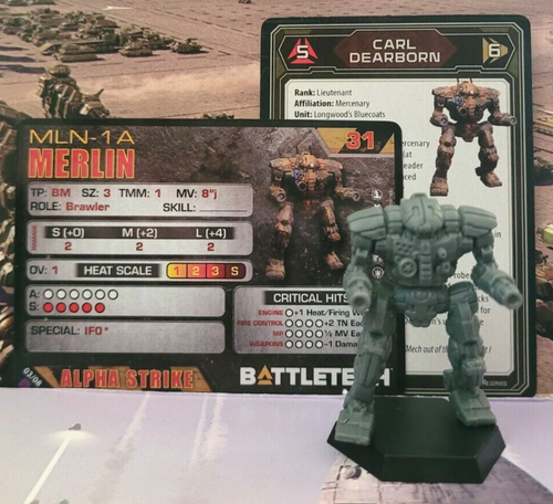 Battletech Merlin Mech Heavy Recon Lance Inner Sphere Miniature | eBay