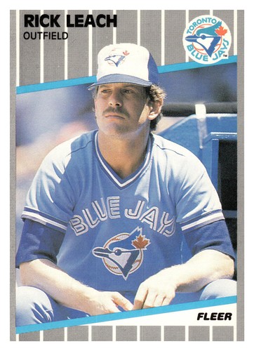 1989 Fleer 237 Rick Leach Toronto Blue Jays | eBay