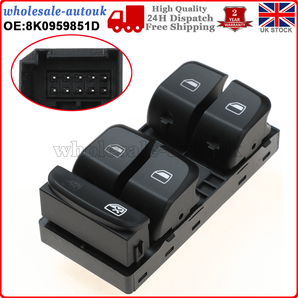 Drivers Electric Window Control Switch For Audi A4 B8 A5 Sportback Q5 ...