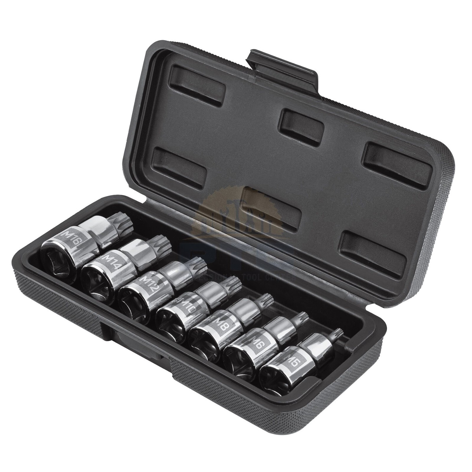 Truper JD-1/2X7-BC Set of 7 square dice 1/2" bristol short point, in ...