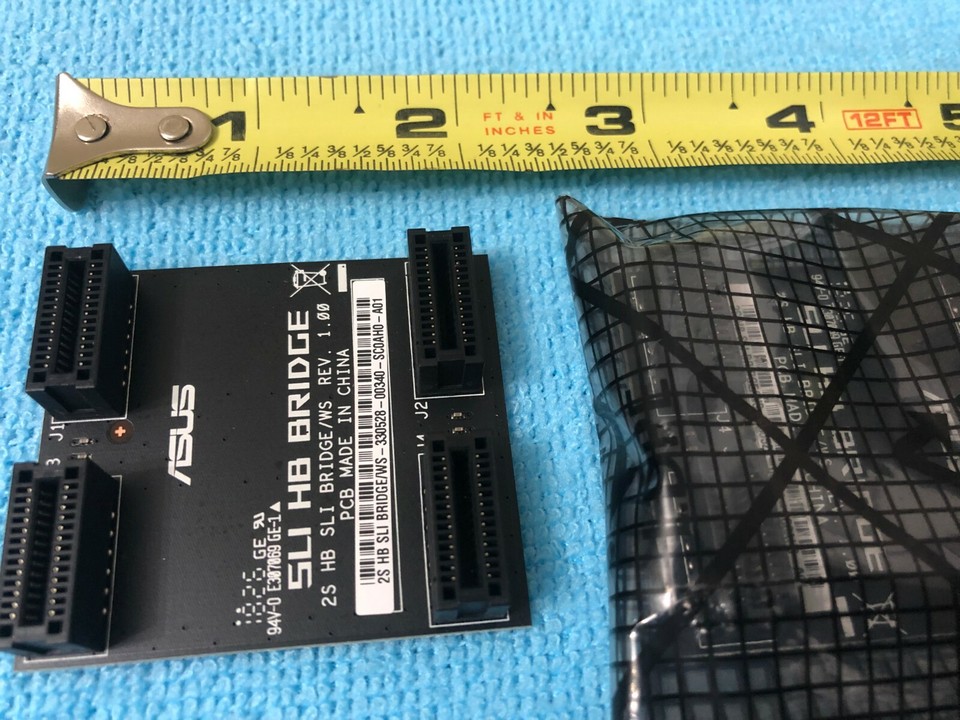 LOT 2 Pcs Asus 2 Ways SLI HB Bridge , LSI HD BRIDGE /WS 2S , ORIGINAL ...
