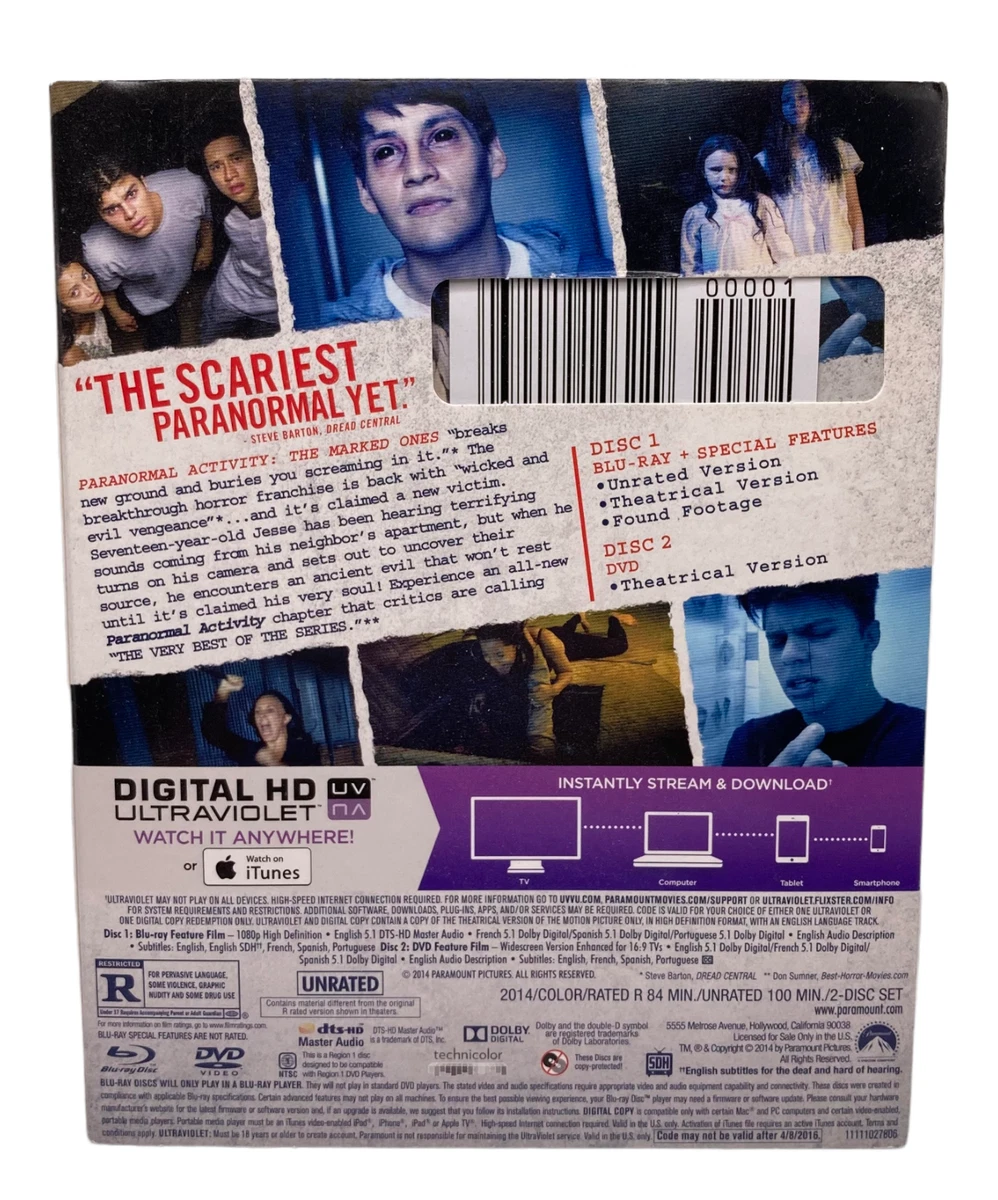 Paranormal Activity The Marked Ones Dvd