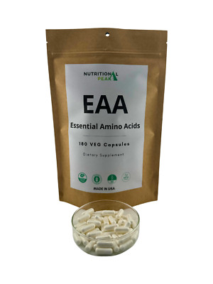 Nutritional Peak EAA (Essential Amino Acid) 180 VEG Capsules | eBay