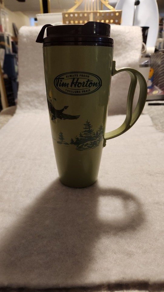 Tim Hortons Thermo-Serve 20 oz Coffee Tumbler Travel Mug Canada Geese ...