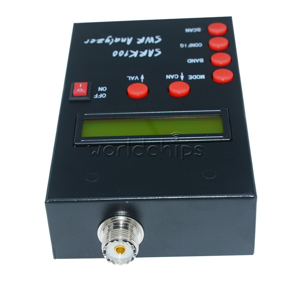 SARK100 1-60MHz HF Antenna Analyzer SWR LCR Meter For Ham Radio ...