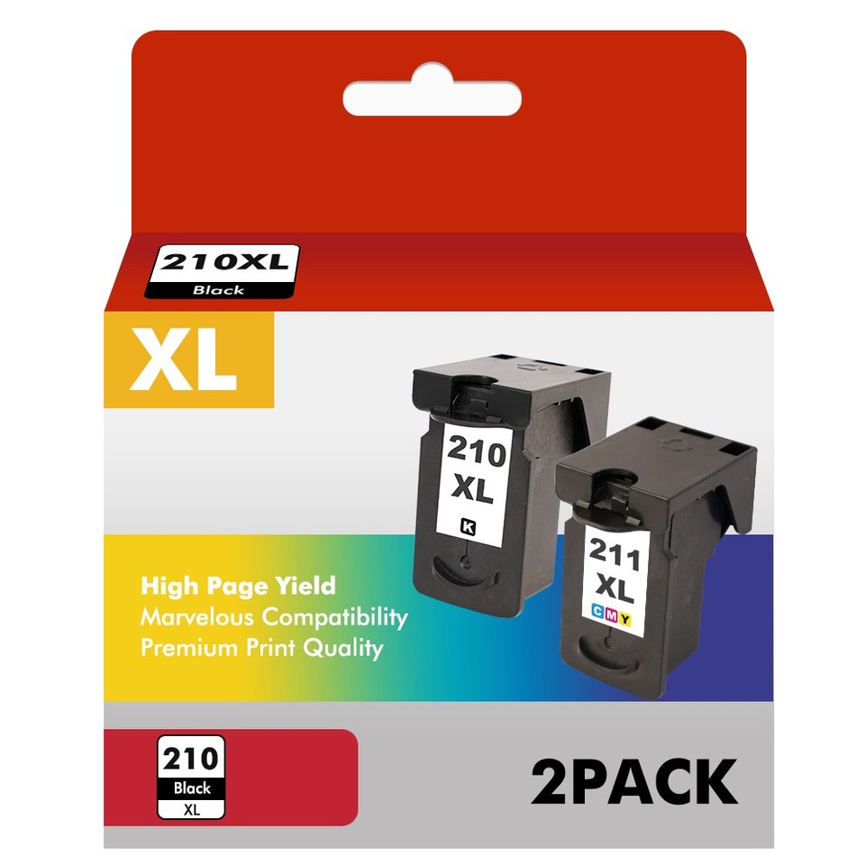 PG-210XL CL-211XL Ink Cartridges for Canon PIXMA MX410 MX330 MP240 ...