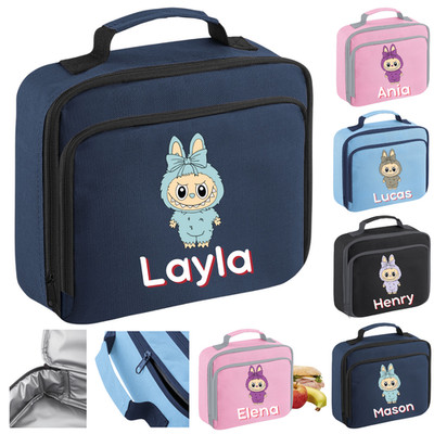 Personalised LABUBU Kids Lunch Bag | Back to School Insulated Lunch Box ...