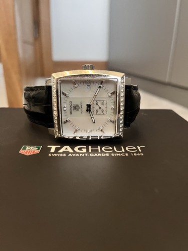Tag heuer Monaco DIAMOND Ltd Edition Rare With Tags & Cards | eBay UK