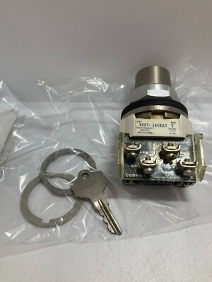 ALLEN BRADLEY 800T-J44KA1A SEL SWITCH KEY REMOVAL FROM ALL 3 POS 1NO ...