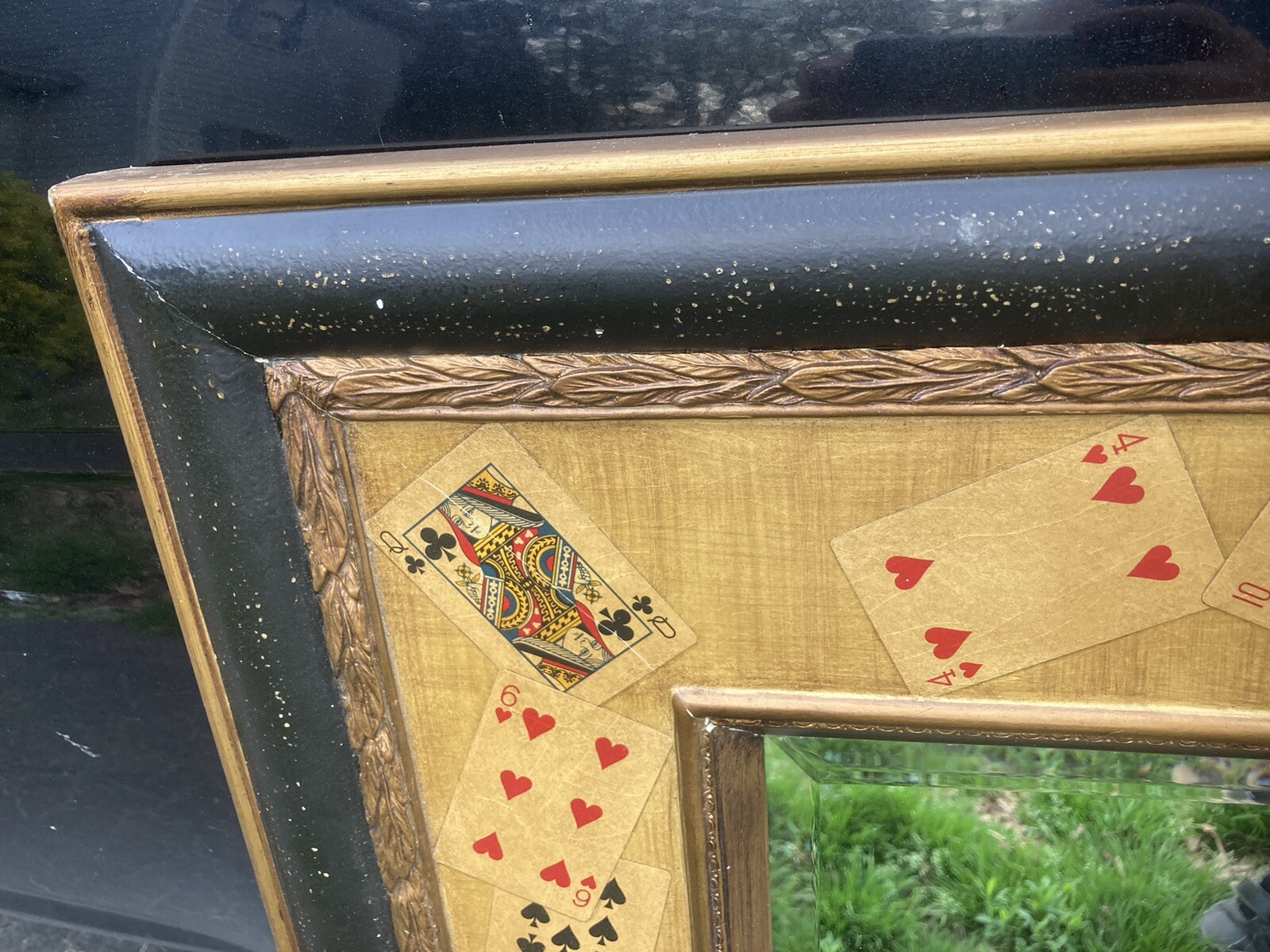 Awesome Deck Of Playing Cards Antique Style Gilt Wall Mirror by Paragon ...