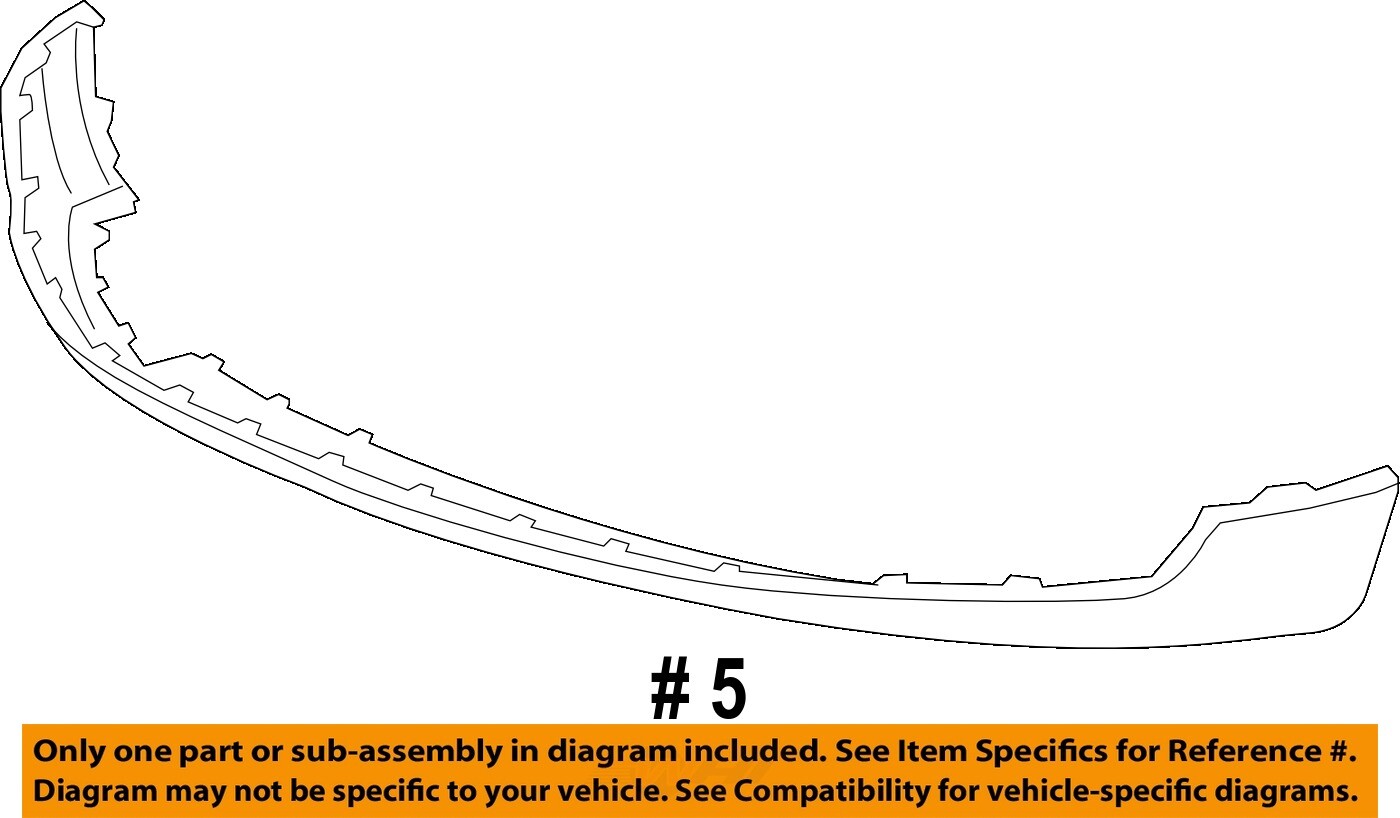 GMC GM OEM 13-16 Acadia Front Bumper-Lower Cover 20982396 | eBay