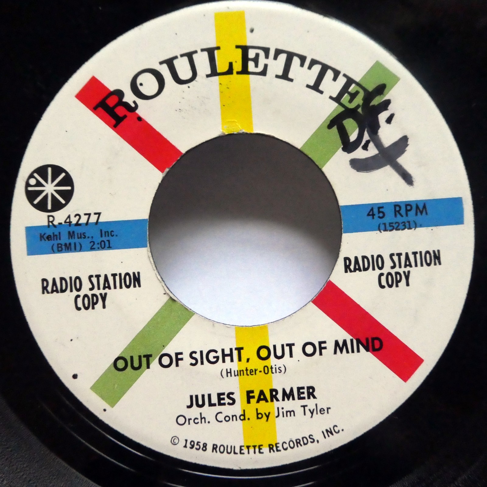 JULES FARMER 45 OUt of sight out of mind ROULETTE 1960 soul pop VG++ Ct1303 | eBay