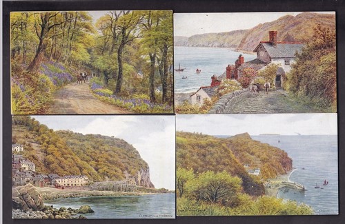 Devon CLOVELLY artist A R QUINTON x7 Art PPCs | eBay UK