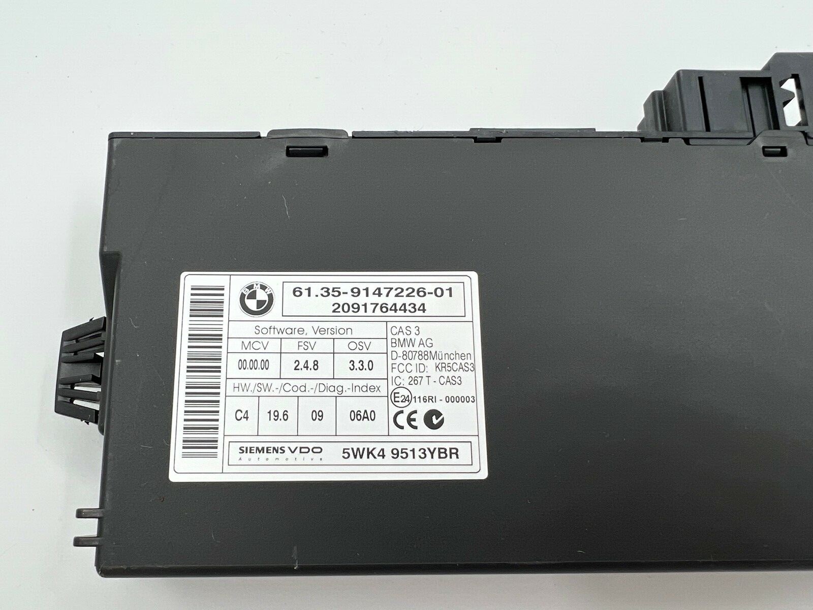 BMW E60 E61 520d N47 DIESEL ENGINE ECU SET DDE CAS3 IGNITION CONTROL ...