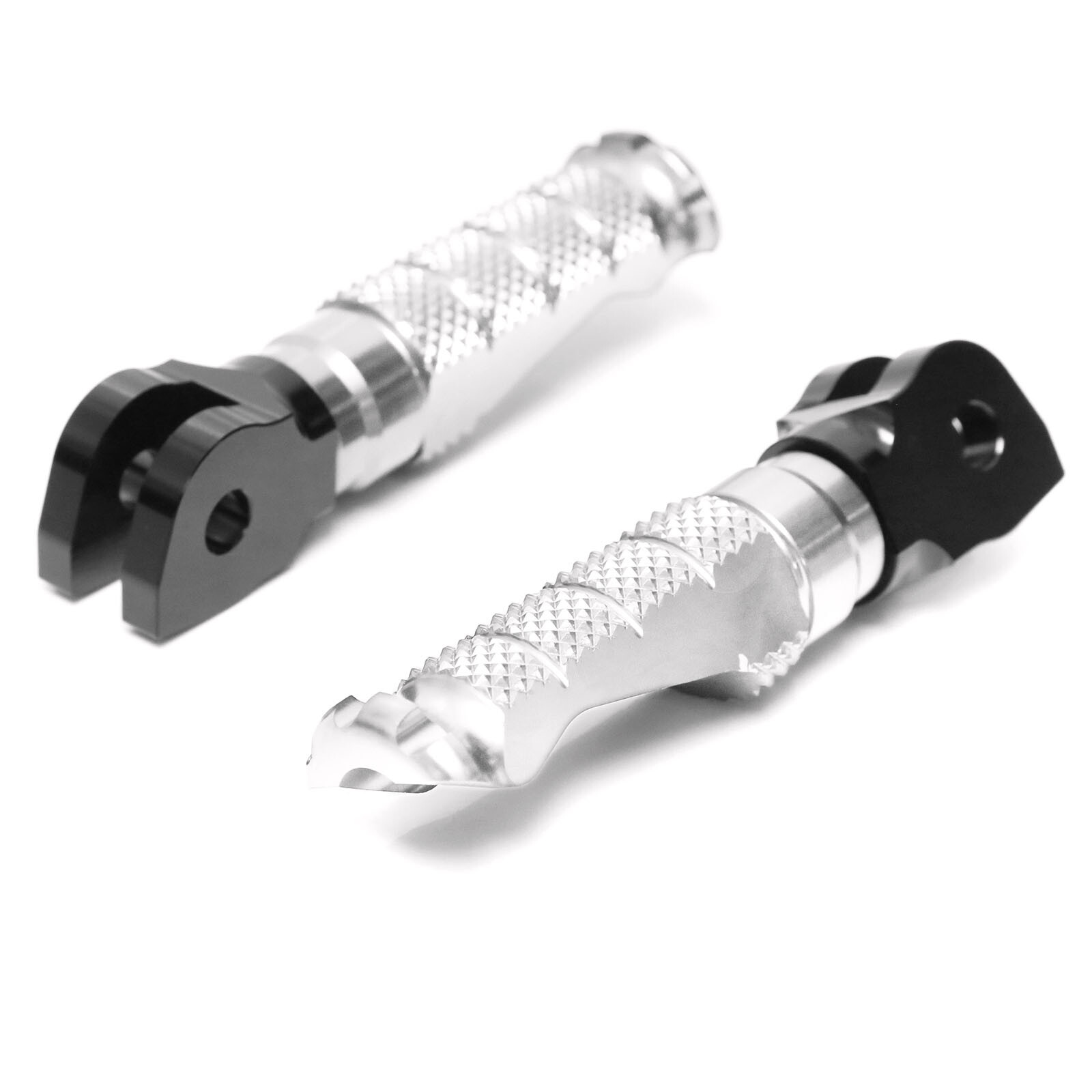 R-FIGHT Silver CNC Rider Foot Pegs For Honda CB1000R 15 16 17 18 19 20 ...