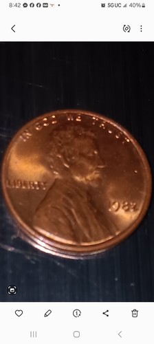1982 no mint mark LARGE DATE Penny very fine 2.5g Rare Zinc Alloy ...