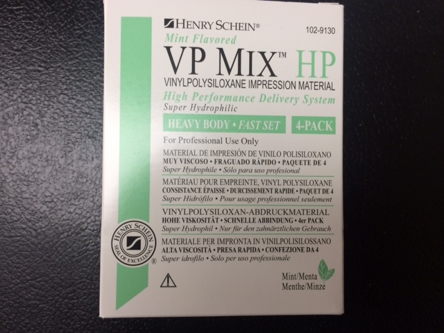 Impression Material Hydrophilic Vinyl Polysiloxane Heavy Body Fast set ...