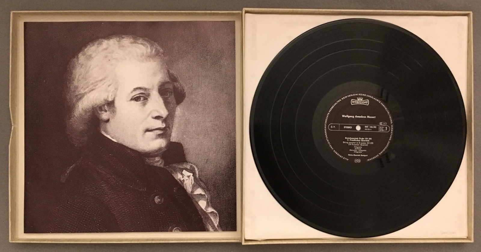 D303 Mozart The Prussian Quartets Rayson Melos 3LP Intercord INT 185. ...