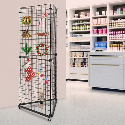 Wire Grid Panel Tower Triangle Display Stand Wire Grid for Retail ...