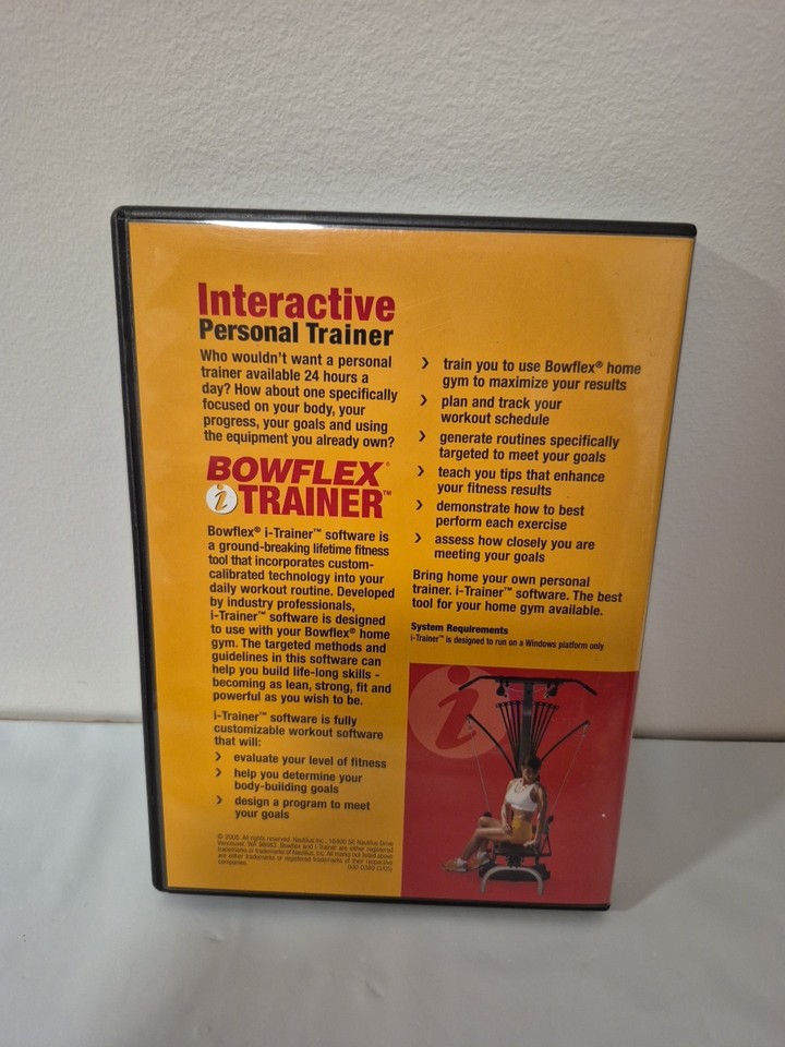 Bowflex Trainer DVD Interactive Fitness Training Software Windows PC | eBay