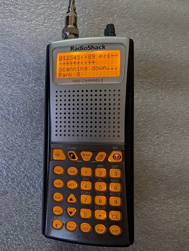 Radio Shack Pro-97 20-527 1000 Channel Triple Trunking Handheld Radio ...