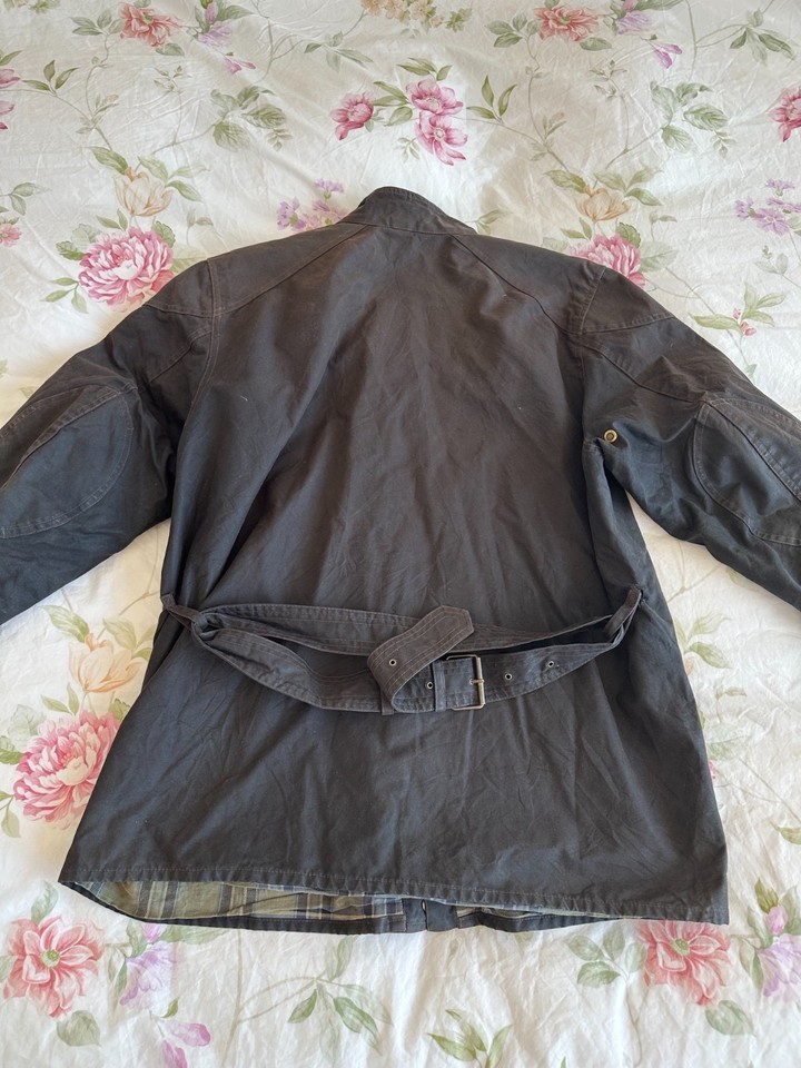 Belstaff Men's Vintage Gold Label Dark Brown Waxed Cotton Jacket XL ...