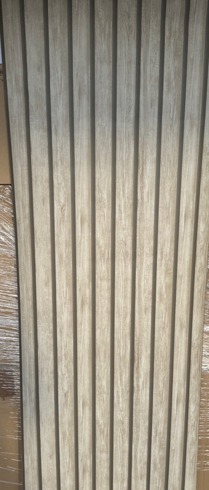 Holden Decor Wood Effect Slats Neutral Modern 3D Panel Look Wallpaper ...