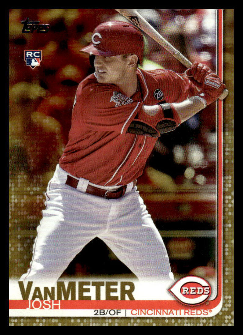 2019 Topps Update Josh VanMeter #US180 Gold Parallel #'d /2019 RC Reds ...