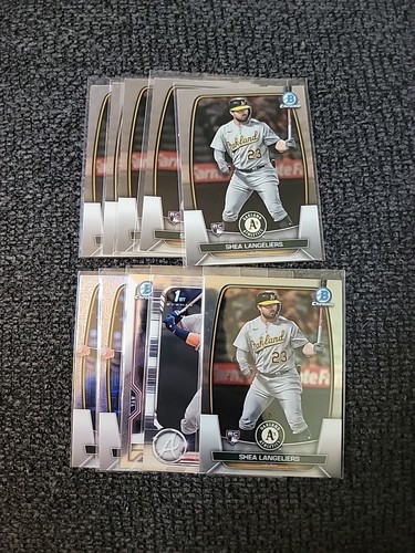 Shea Langeliers Baseball Card Lot Of 10 Bowman Cards - See Photos ...