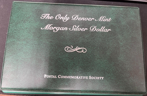 The Only Denver Mint Morgan Silver Dollar PCS Display Book 1921 D ...