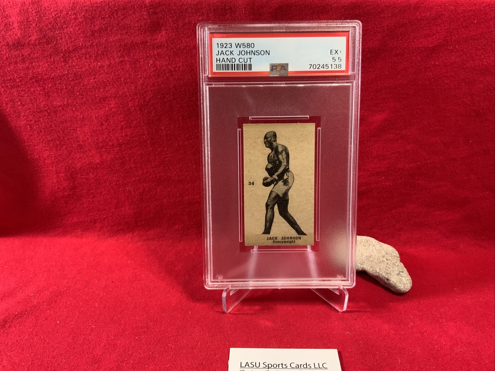 1923 W580 Jack Johnson Hand Cut #34 Boxing Card PSA 5.5 ! LOW POP! 🔥🔥🔥🥊 ...