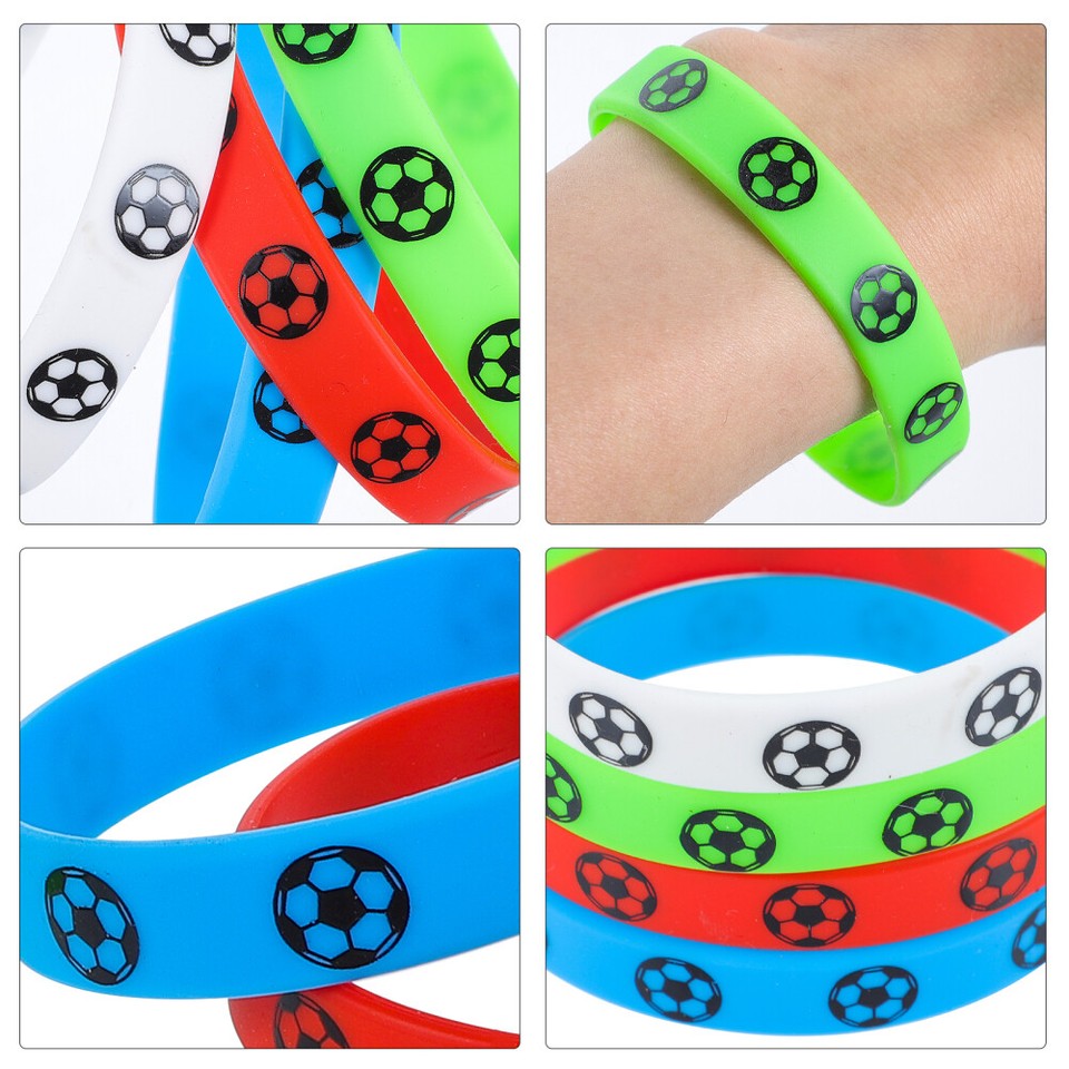 8 Pcs Football Rubber Band Hand Bands for Men Bracelet Toddler | eBay