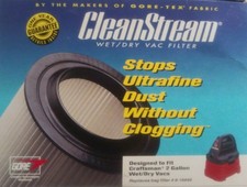 Gore CleanStream HEPA Wet/dry ShopVac Filter for Craftsman Red Color ...
