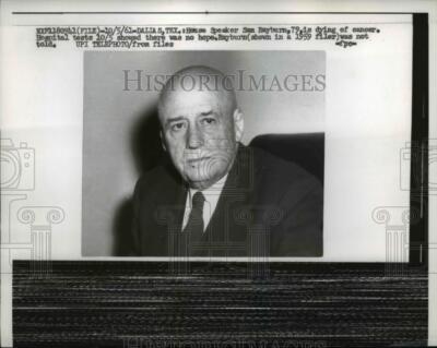 1961 Press Photo House Speaker Sam Rayburn - nee14605 | eBay
