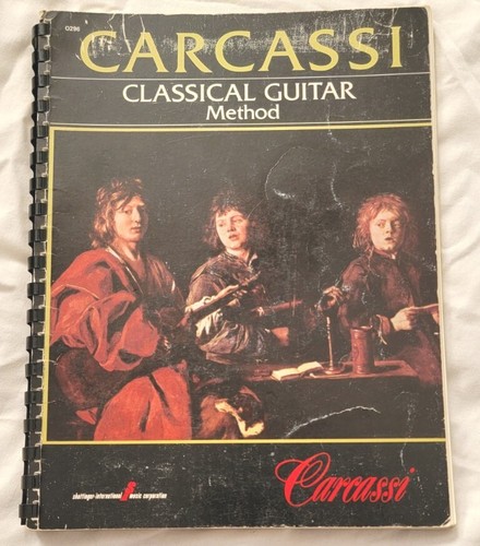 CARCASSI CLASSICAL GUITAR METHOD Songbook 1972 Learn Instructional Play ...