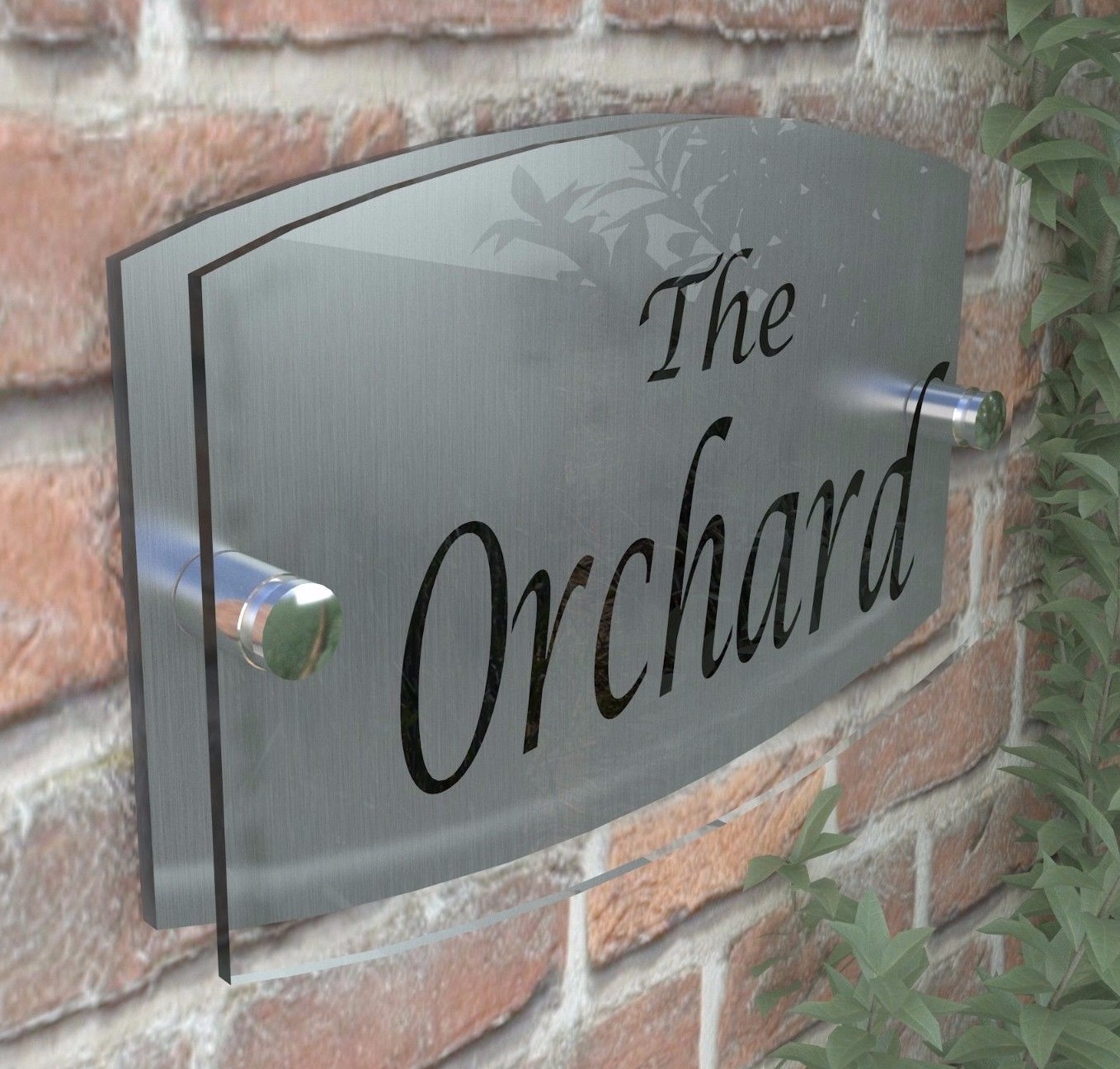 Modern Acrylic House Sign Plaque Door Number 1 - 99 Personalised Plate ...