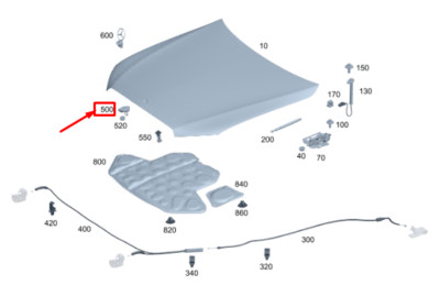 OEM MERCEDES-BENZ S W223 Engine Hood Catch A2238805702 Authentic | eBay