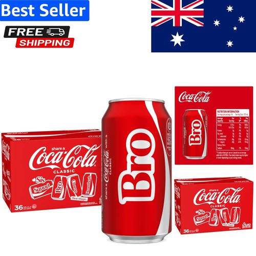 36 x 375mL Coca Cola Classic Cans - The Timeless Choice for Gatherings ...