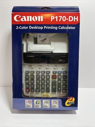 Canon P170-DH 2-Color Desktop Printing Calculator - Fast & Reliable ...
