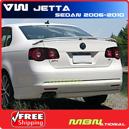 06-10 VW Jetta Sedan Rear Trunk Lip Spoiler Color Matched Painted ABS ...