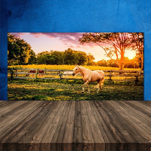 Kitchen Splashback 120x60 Tempered Glass Horse Meadow Animals | eBay UK