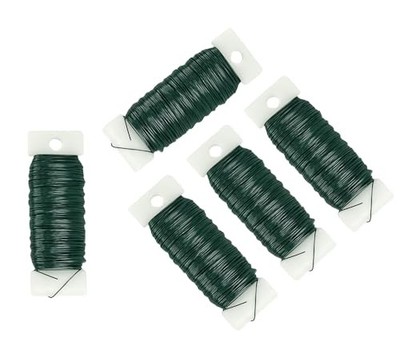 5 Pack Floral Wire - 190 Yards, 22 Gauge Florist Wire for Christmas ...