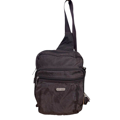 Baggallini Brown One Shoulder Excursion Sling Backpack Sporty Nylon ...